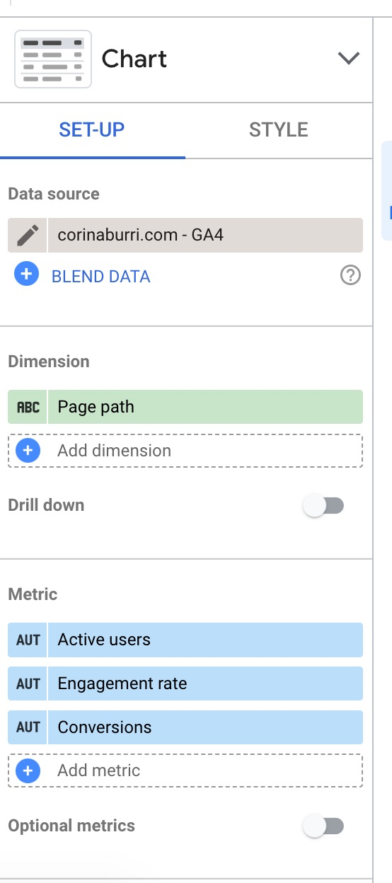 How to Filter for URL or Page Path in Looker Studio With GA4 Connector.