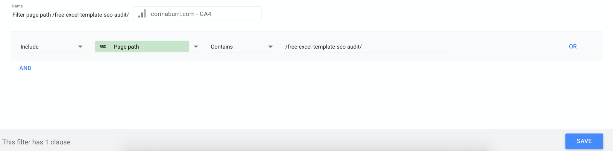 How to Filter for URL or Page Path in Looker Studio With GA4 Connector.